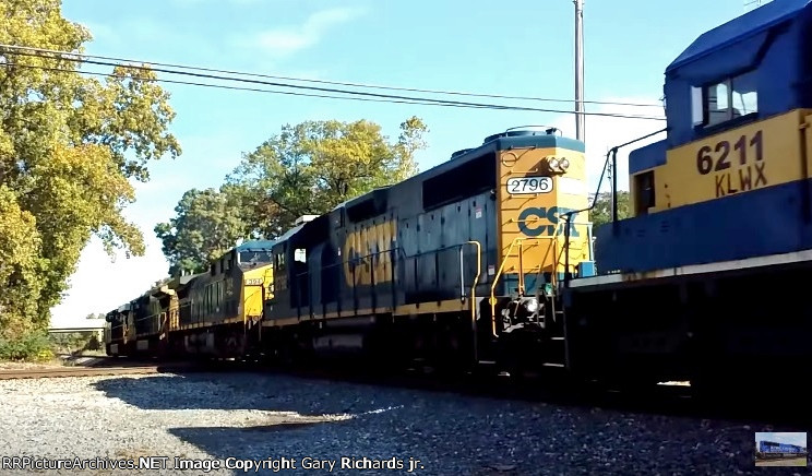 KLWX 6211, CSX 2796, 394, 7880, & 5236